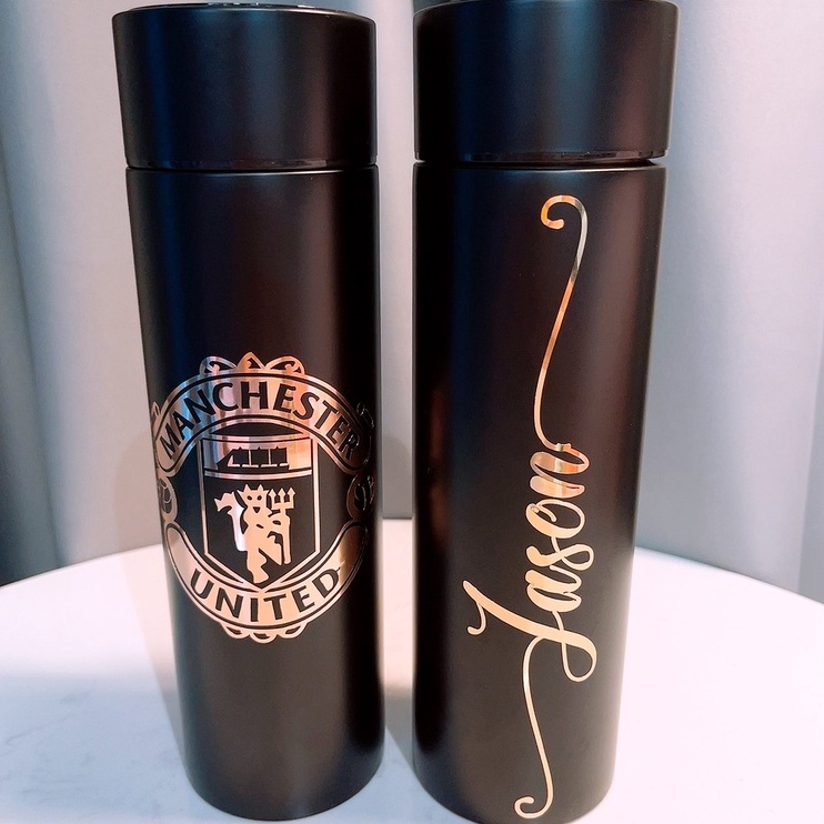 Birthday [Fast] Football club Led thermos flask Gift Personalized ...