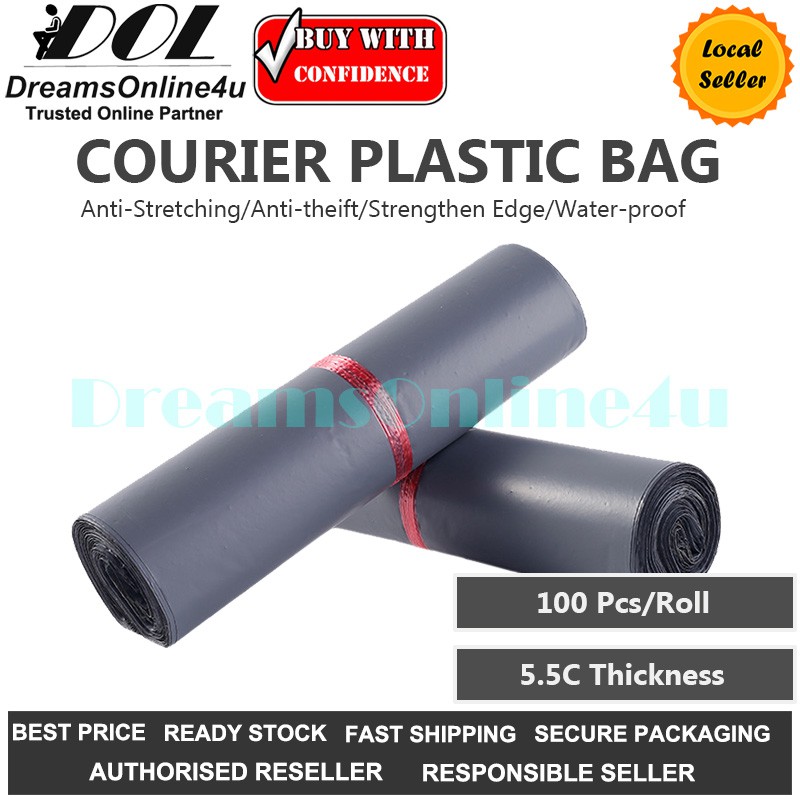Parcel Packaging Courier Plastic Shippings Bag Flyers Poslaju Mailing ...