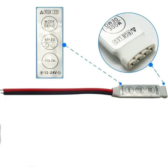 Order yuk Led Controller Dimmer Rgb Mini Module Led Controller B 12-24V ...