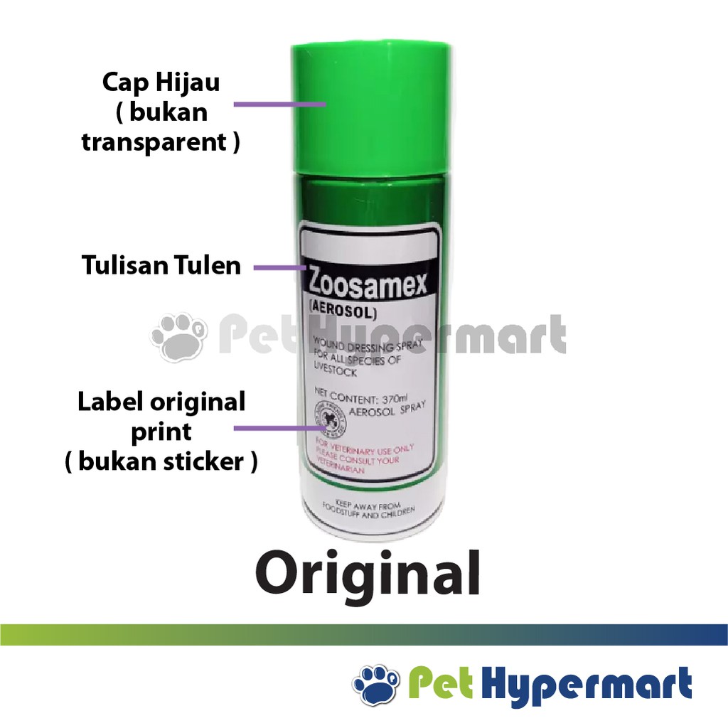 Zoosamex (Aerosol) Wound Dressing Spray For All Species of Livestock ...