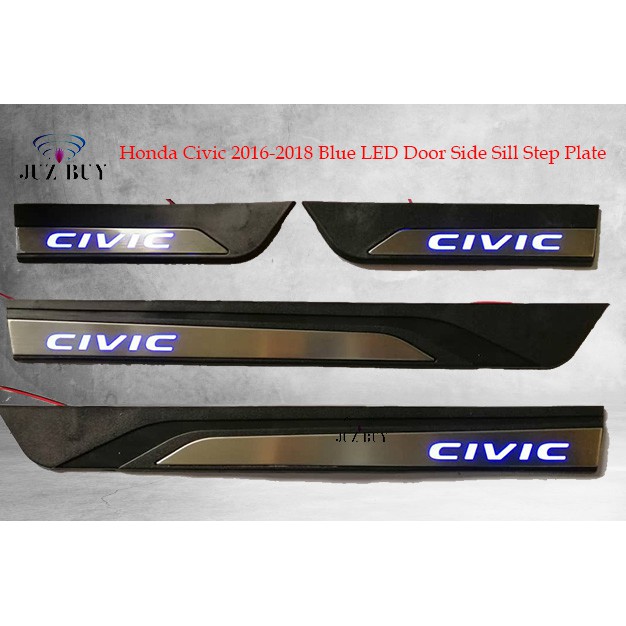 Honda Civic 2016-2018 Blue LED Door Side Sill Step Plate | Shopee Malaysia