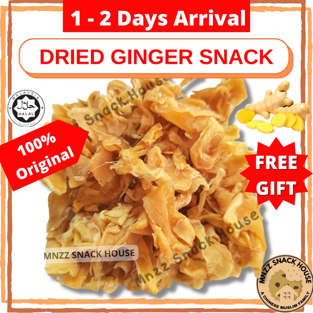 [100% ORIGINAL] No Sugar Dried Bentong Ginger Snack Jajan Beverage ...