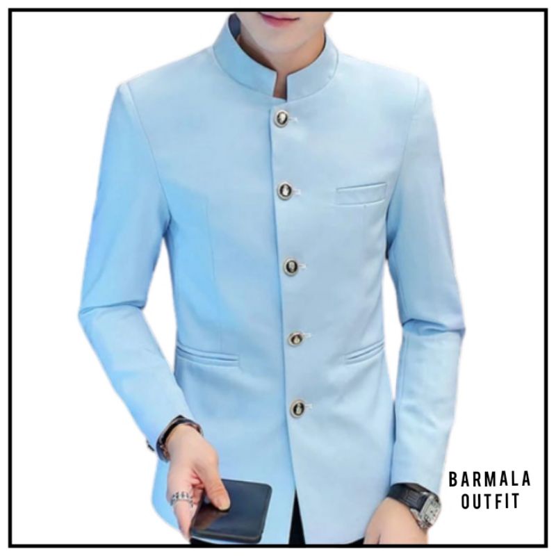 Polos Men Mandarin - Jas Koko Men Full Jas Material | Shopee Malaysia