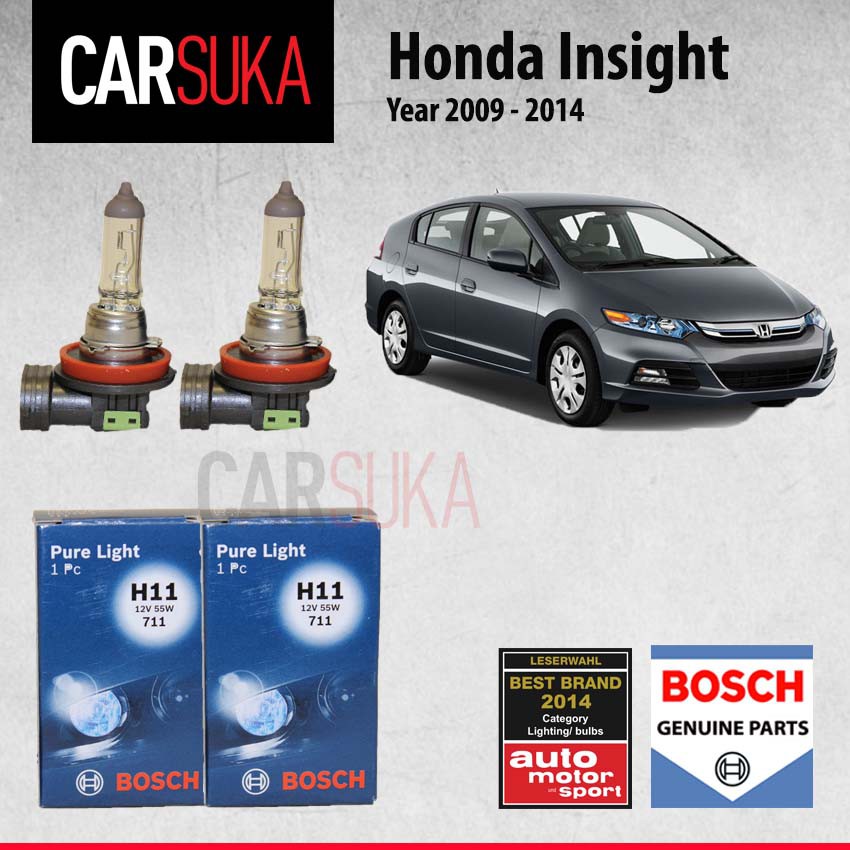 Bosch Headlamp HeadLight H11 Light Bulbs for Honda Insight 2nd Gen ...