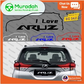 [Ready Stock]Perodua ARUZ ILOVE ARUZ Car Sticker [High Grade Anti UV ...