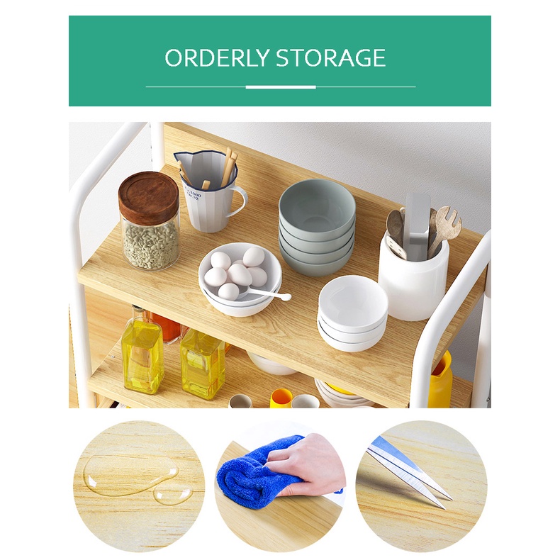 MAXEKO 🕊 Multilayer Kitchen Rack Kitchen Shelf with Drawer Kitchen ...