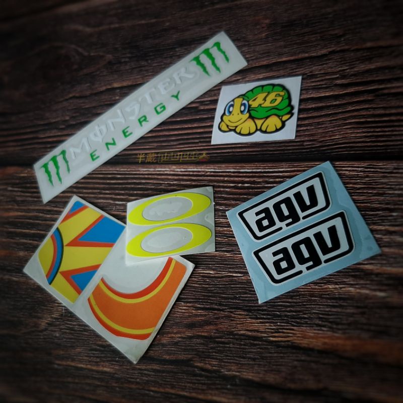 Rossi Soleluna AGV Sticker Set | Shopee Malaysia