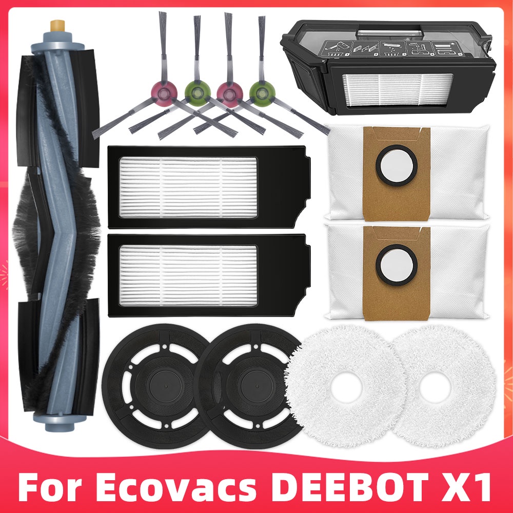 For Ecovacs Deebot X1 OMNI Accessories of Roller Brush, Side Brush ...