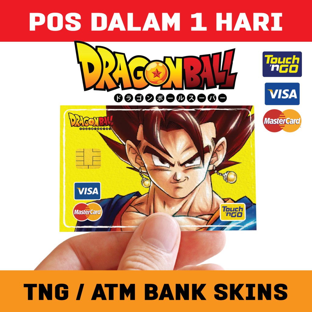 Dragon Ball Z Series Skin Card (Sticker cover for ATM Debit card/Credit ...