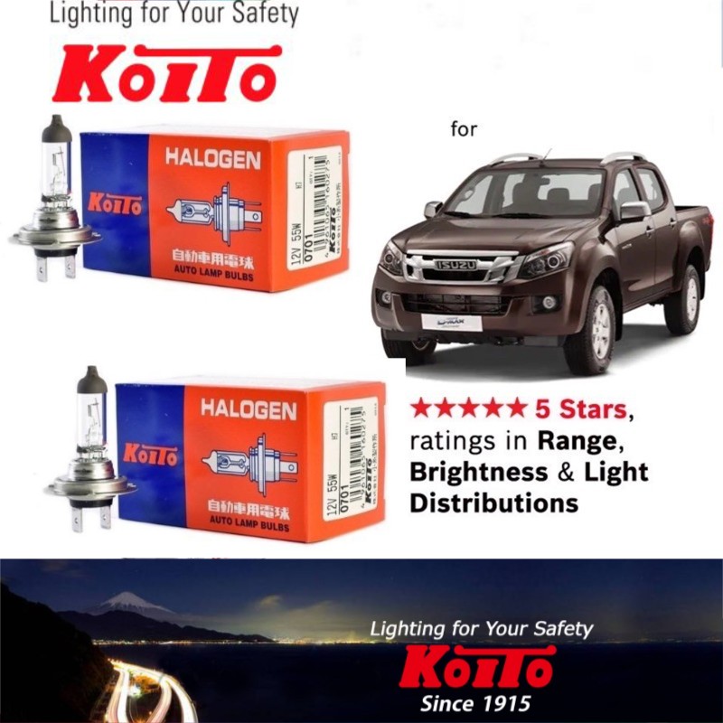 Koito H7 Headlight Bulb for Isuzu Dmax 2nd Gen (year 2014 - Present ...