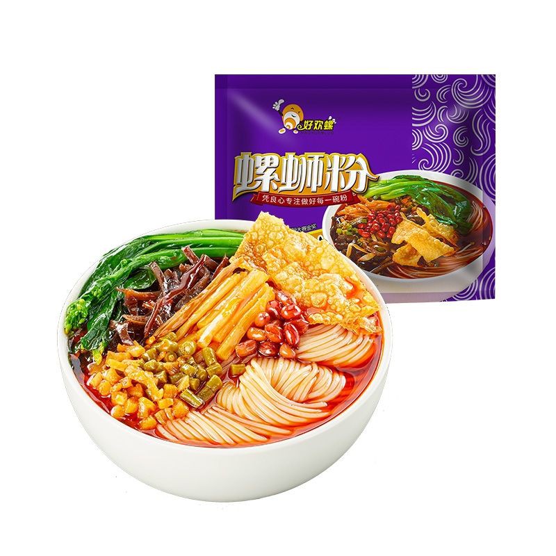 好欢螺 螺蛳粉 原味/加辣加臭/小龙虾螺狮粉米线Hao Huan Luo Snail Noodles Luo Shi Fen | Shopee ...