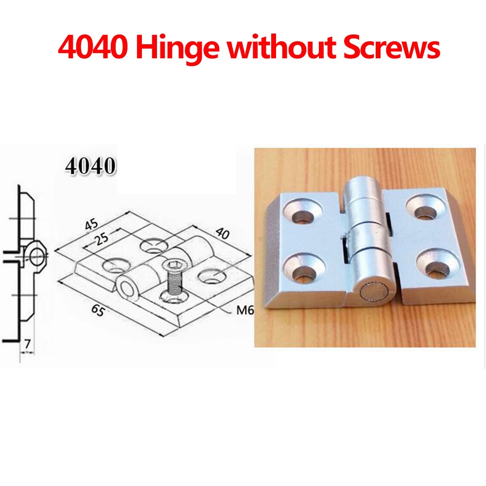 1PC 2020 3030 3040 4040 Aluminum Profile Metal Hinge, Zinc Alloy Hinge ...