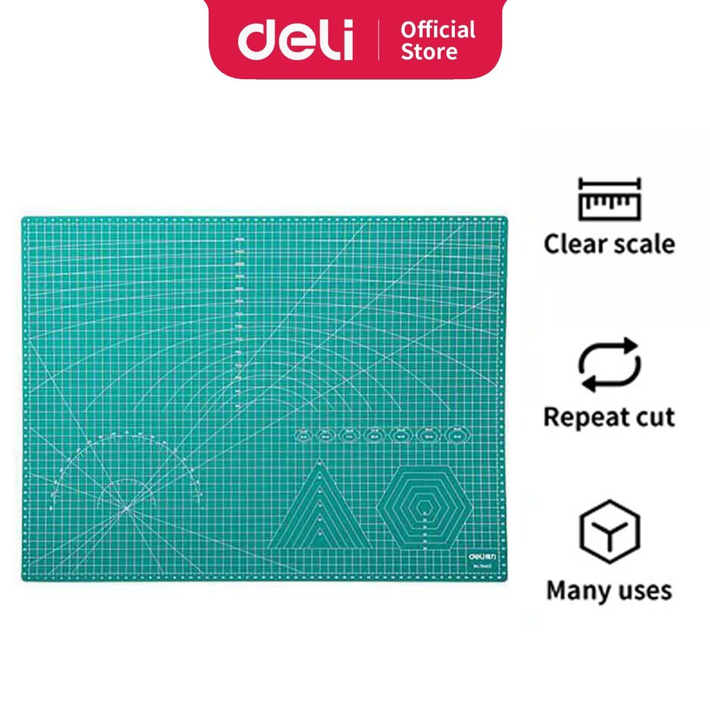 Deli Cutting Mat 78400 78401 78402 PVC Size A2 A3 A4 Green Color ...