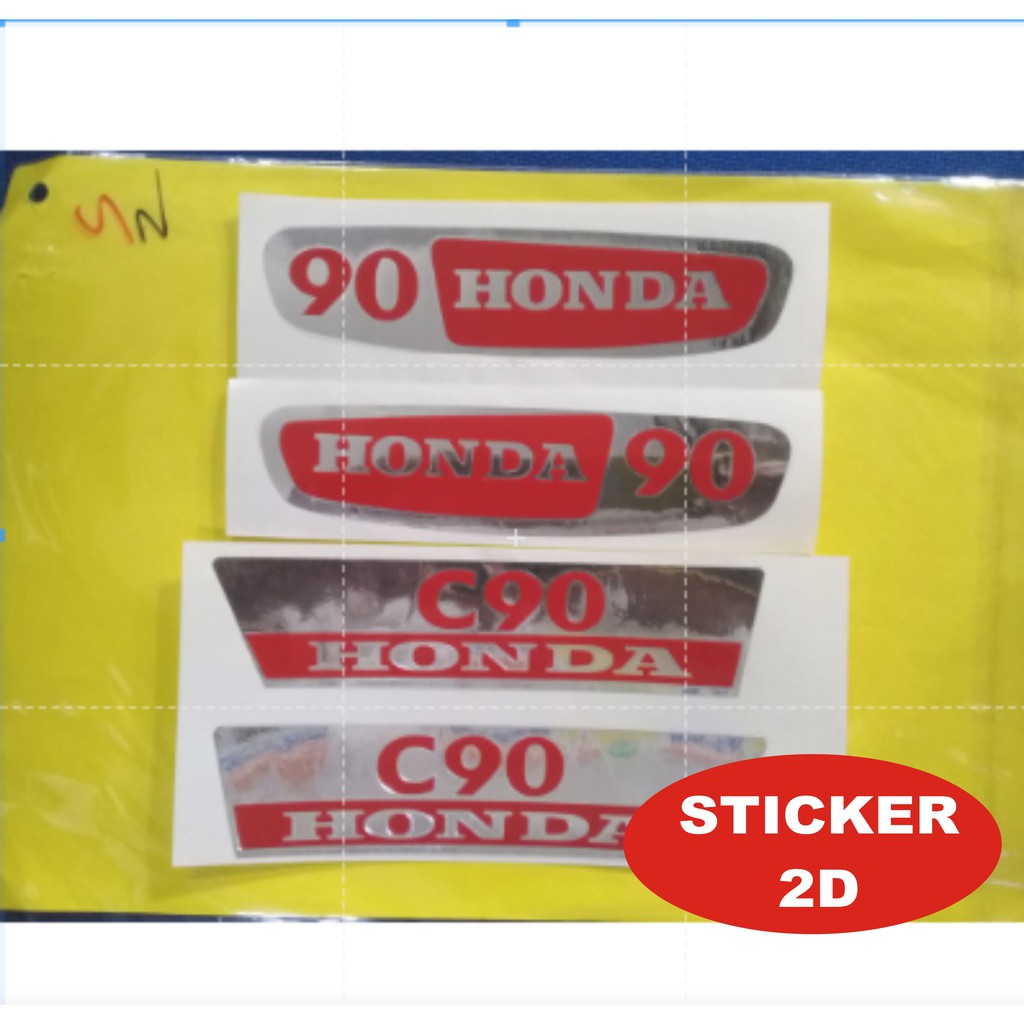 20230819-400 STIKER Stickers, Logos & Emblems STICKER HONDA C90 [CHROME ...