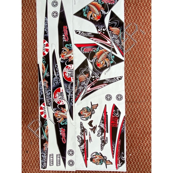 STICKER YAMAHA Y15/Y15ZR V1 V2 IKAN KOI/DRAGON BALL GOKU/MY MELODY ...