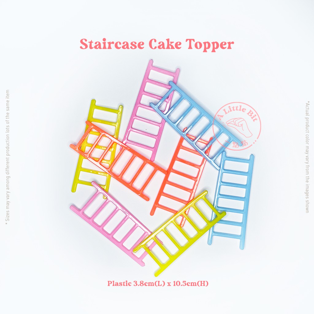 [Ready Stock] Small Staircase Small Ladder Cake Topper塑料小云梯(2pcs/pack ...