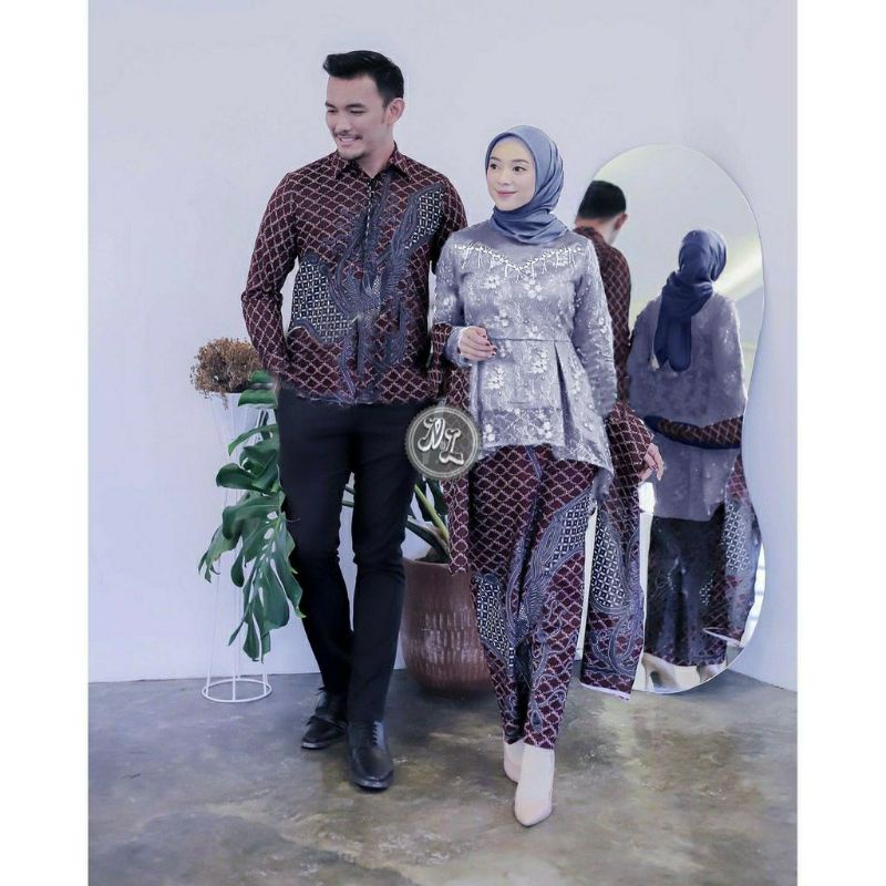 Couple Batik Clothes Modern Kebaya Cool Absorb Sweat Wedding Fashion ...