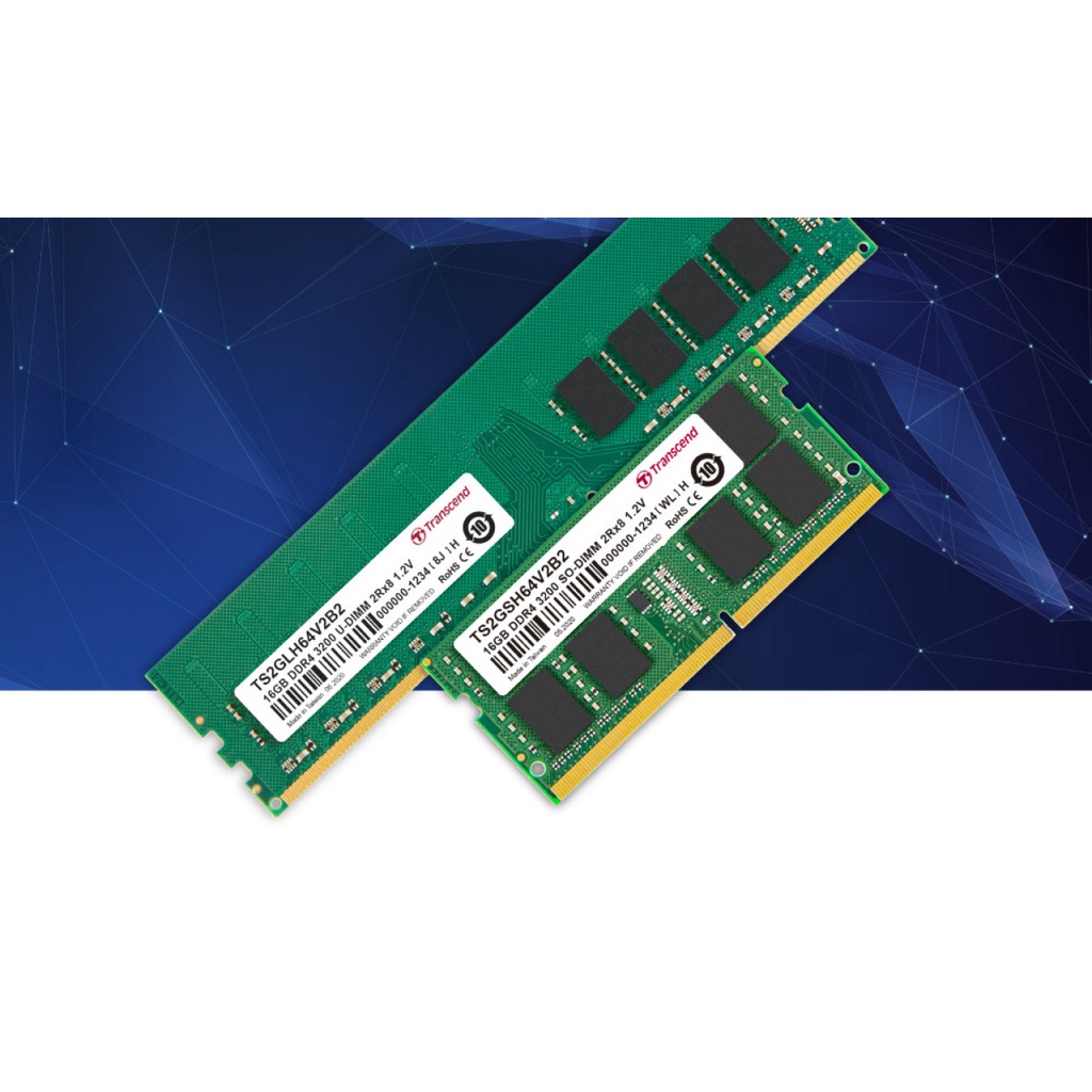 16GB / 32GB Transcend JetRam DDR4 3200Mhz Sodimm RAM - Transcend Notebook Ram - DDR4 Notebook ...