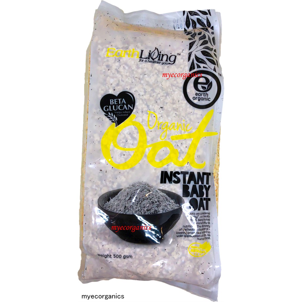 Earth Living Organic Instant Baby Oat - 500G, EXP 1/2026 | Shopee Malaysia