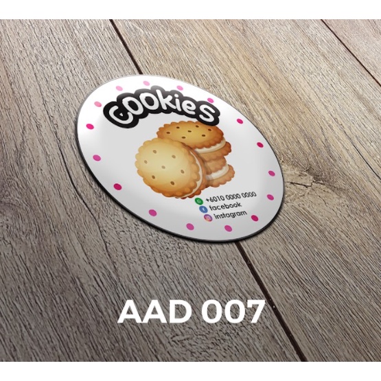 Cookies Food Sticker Label Product - Label 3cm / 4cm / 5cm / 6cm / 7cm ...
