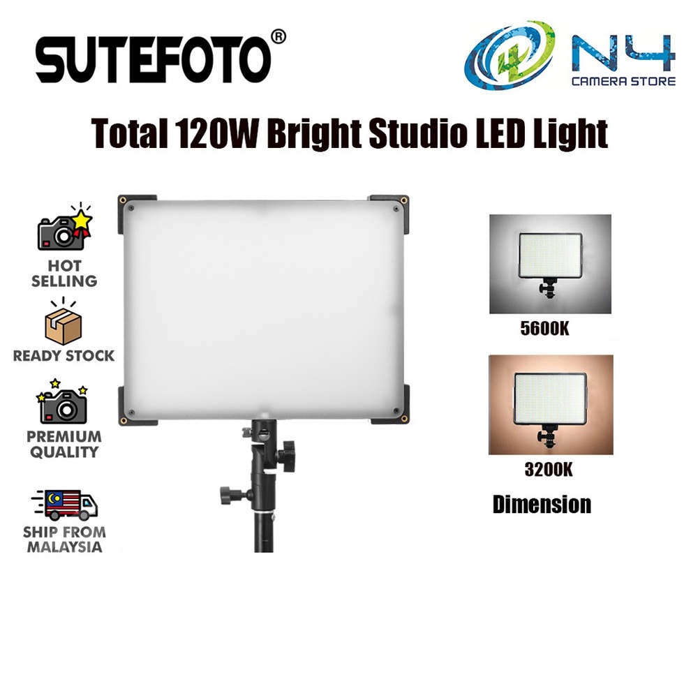 Sutefoto L60B LED Studio Light 60W Wireless Remote Studio Video LED Light Bi-Color Dimmable for ...