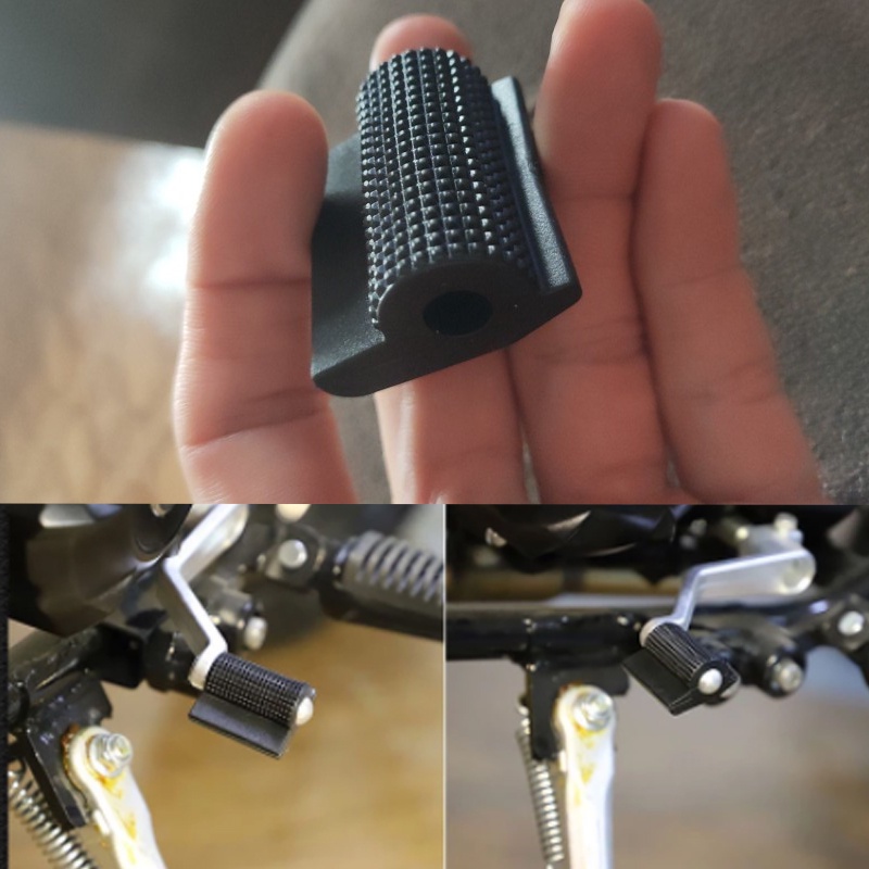 Motorcycle Shift Gear Lever Pedal Rubber Cover Shoe Protector Foot Peg ...