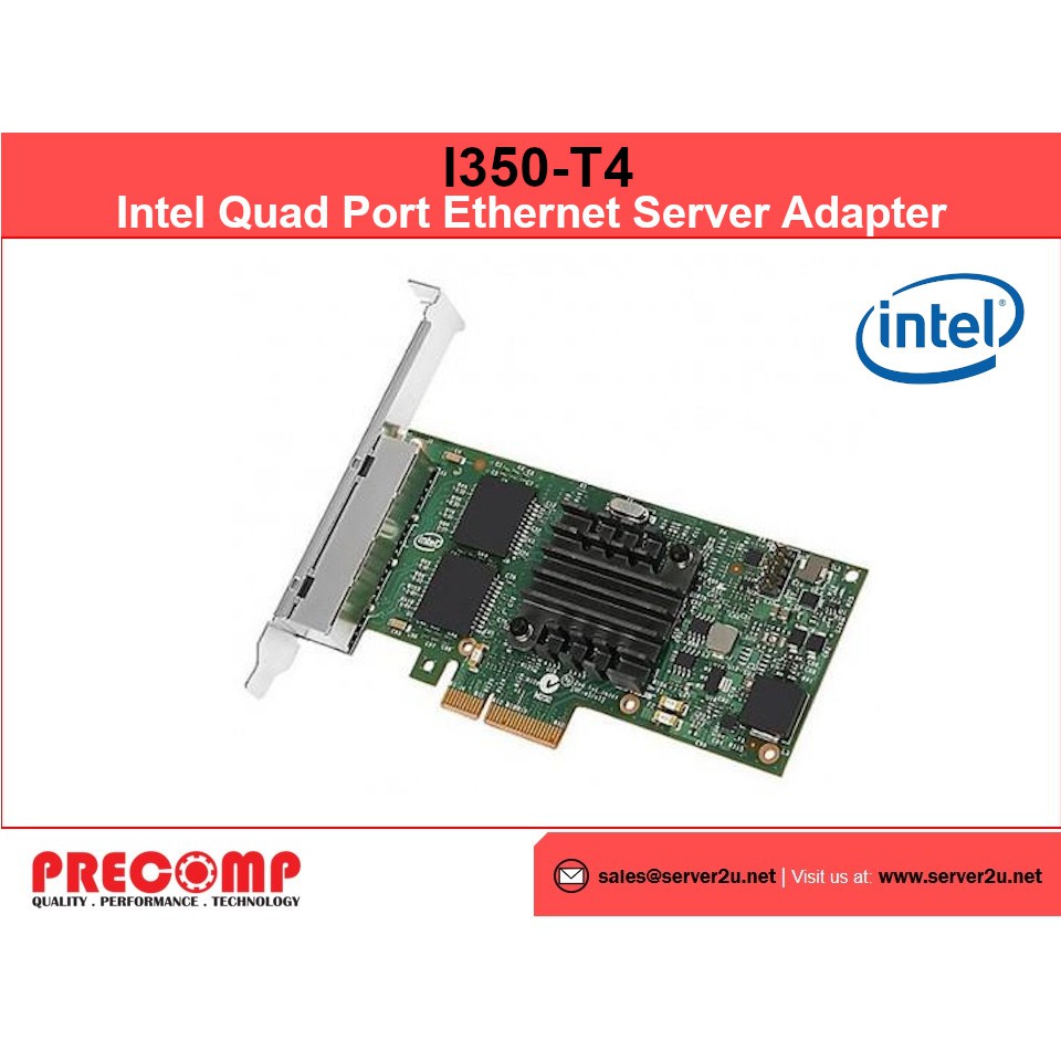 Intel Quad Port Ethernet Server Adapter I350-T4 | Shopee Malaysia
