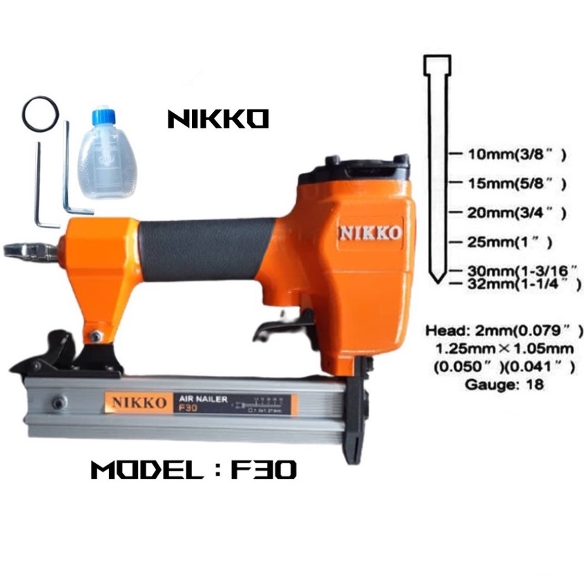 Nikko Taiwan F30 Air Nailer Gun | Shopee Malaysia
