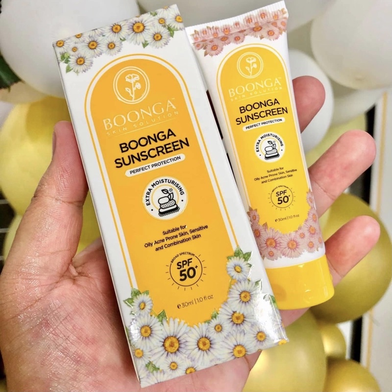 BOONGA SUNCREEN PACKAGING BARU SPF50 BY AIFA AZLAN 🔥🌼 | Shopee Malaysia