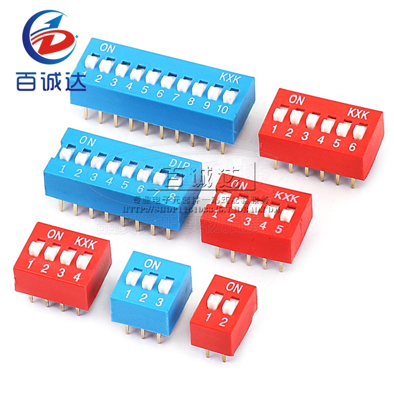 10PCS DIP Switch 1P 2P 3P 4P 5P 6P 8P 9P 10P 2.54mm | Shopee Malaysia