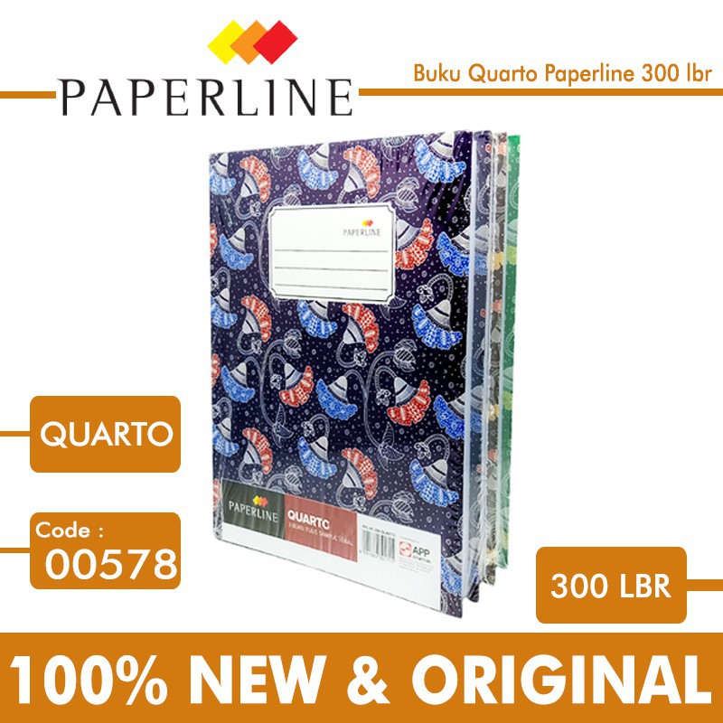 Hard Cover Paperline Quarto Notebook 300 Sheets | Shopee Malaysia