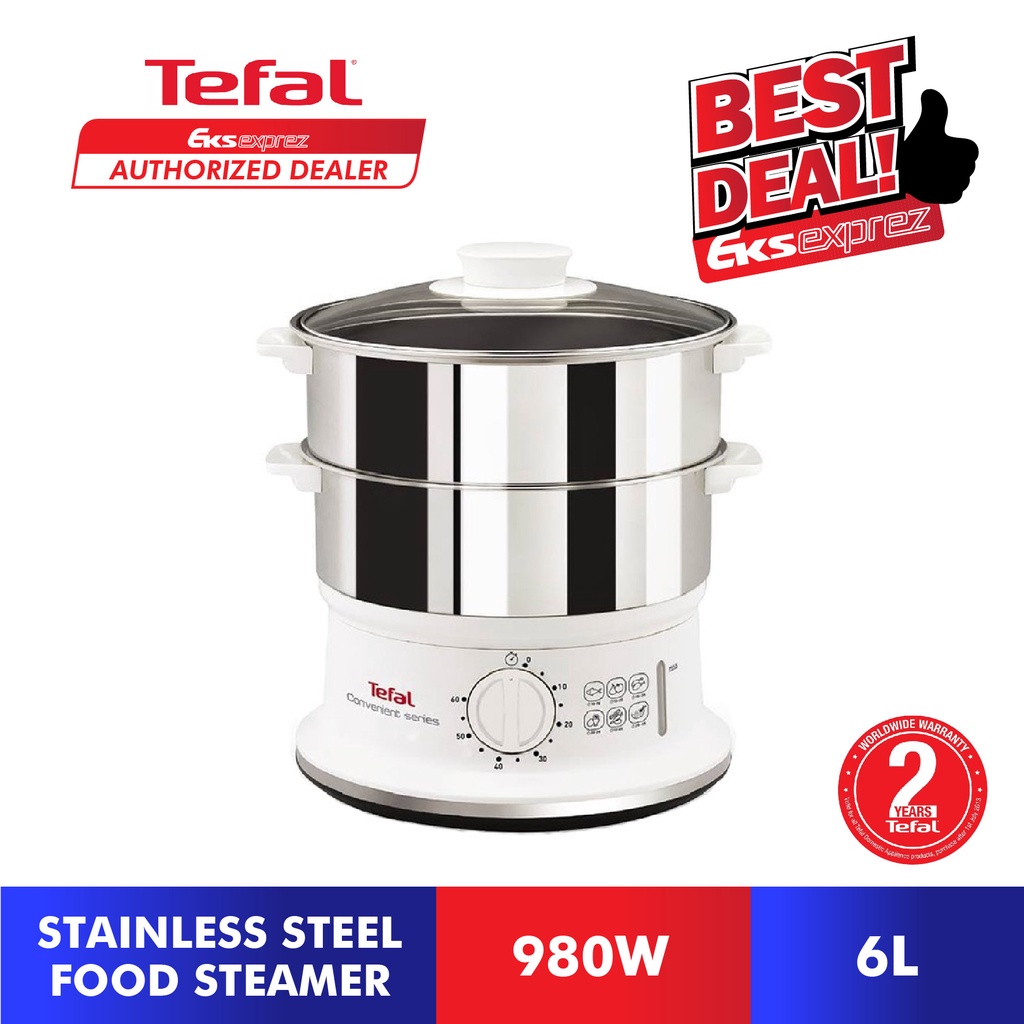Tefal Convenient Stainless Steel Food Steamer VC1451 | Shopee Malaysia