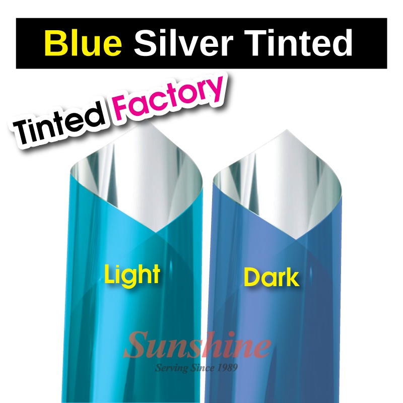 Home Tinted/Tinted Rumah, Blue Silver/Biru Perak, Made in Korea, 2ply ...