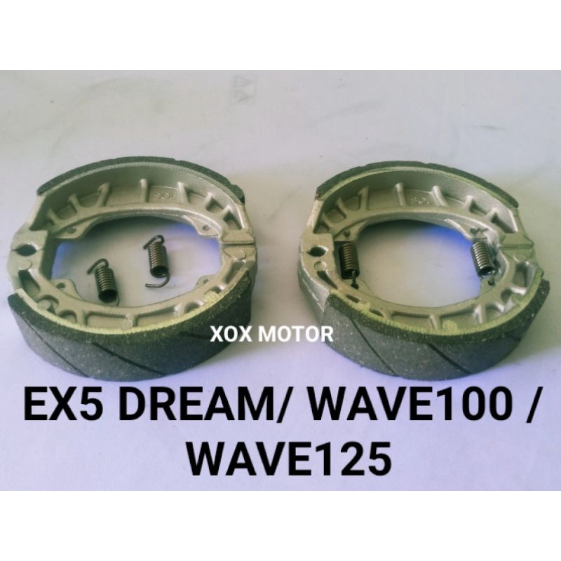 BRAKE SHOES BRAKE LINING UNTUK MOTOR HONDA EX5 / EX5 DREAM / WAVE100 ...
