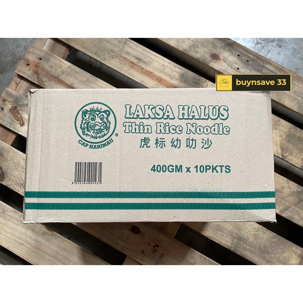 Cap Harimau Laksa Kasar (450g x 10pkt) / Laksa Halus (400g x 10 pkt) (1 Karton) | Shopee Malaysia