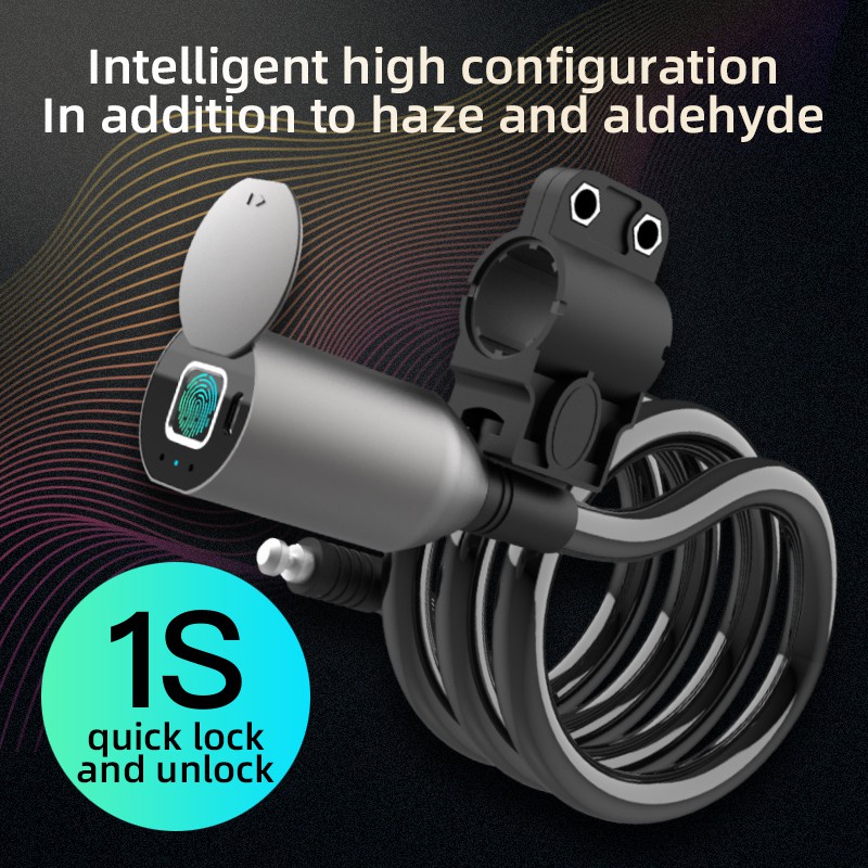 Kunci Motor/C3 smart fingerprint lock steel cable car lock bicycle lock ...