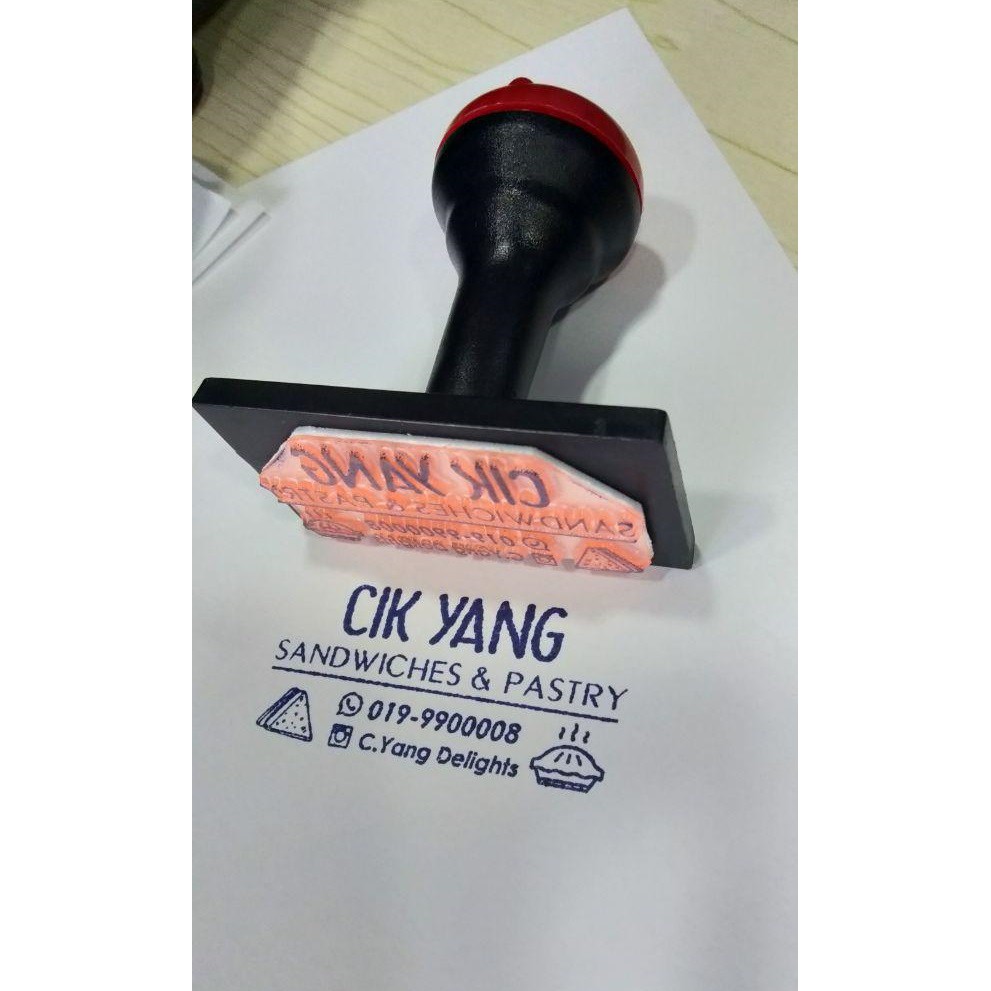 Normal rubberstamp / Cop biasa (customized) | Shopee Malaysia