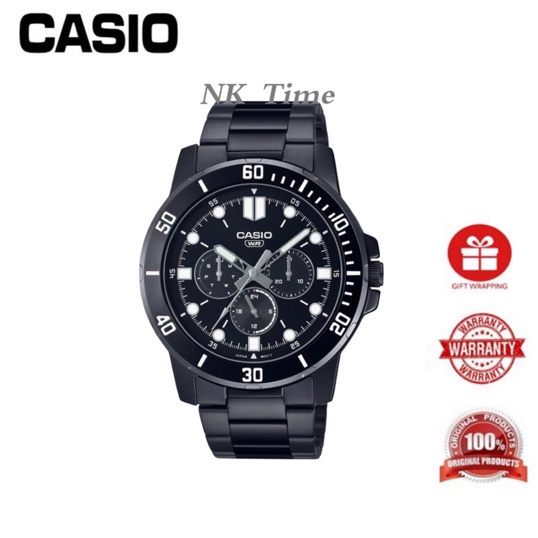 Casio Mtp Vd300b 1ev Mtp Vd300b 1e Mtp Vd300b Watch 100 Original Shopee Malaysia
