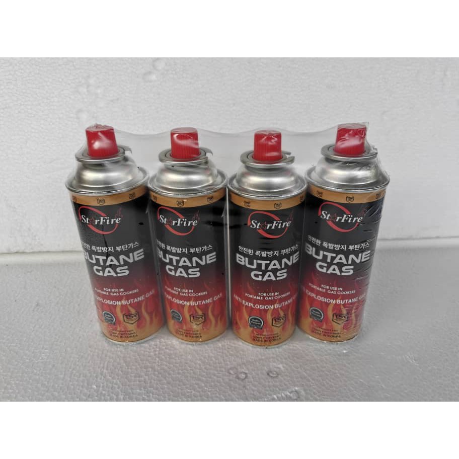 Star Fire Korea 1 pack /w 4 Cans Butane Gas Cartridge Gas Bottle Gas ...