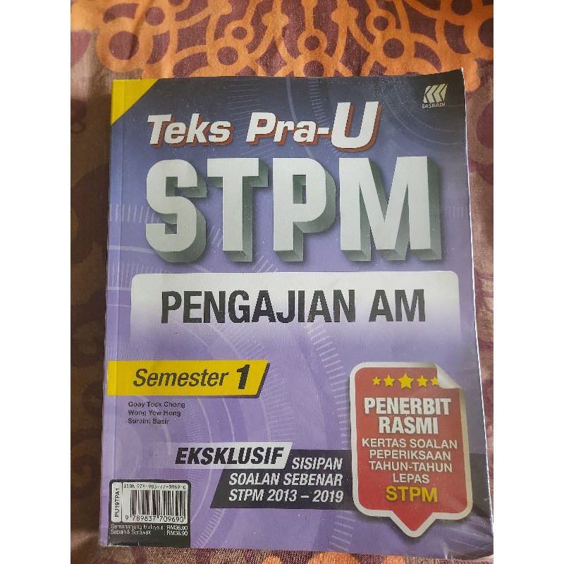 STPM SEM 1 PENGAJIAN AM TEKS PRE-U (USED) | Shopee Malaysia