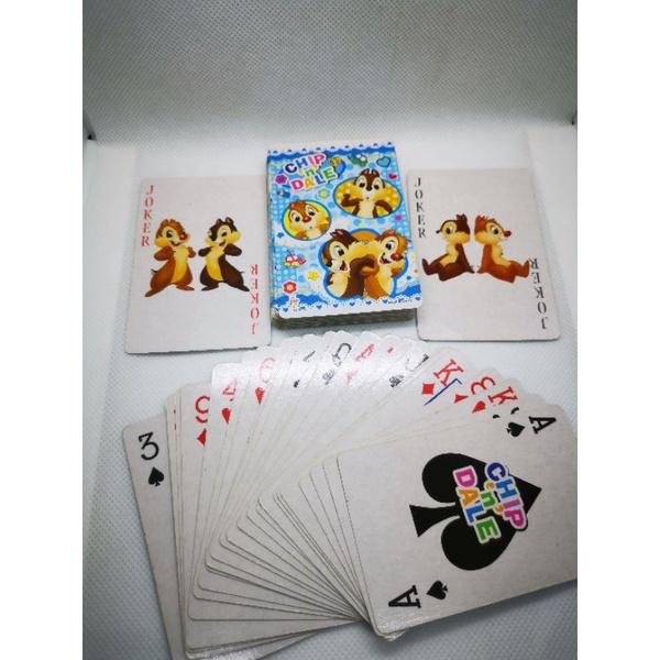 Hello kitty, Lilo Stitch, Chipmunk & Japanese signages Playing Card ...