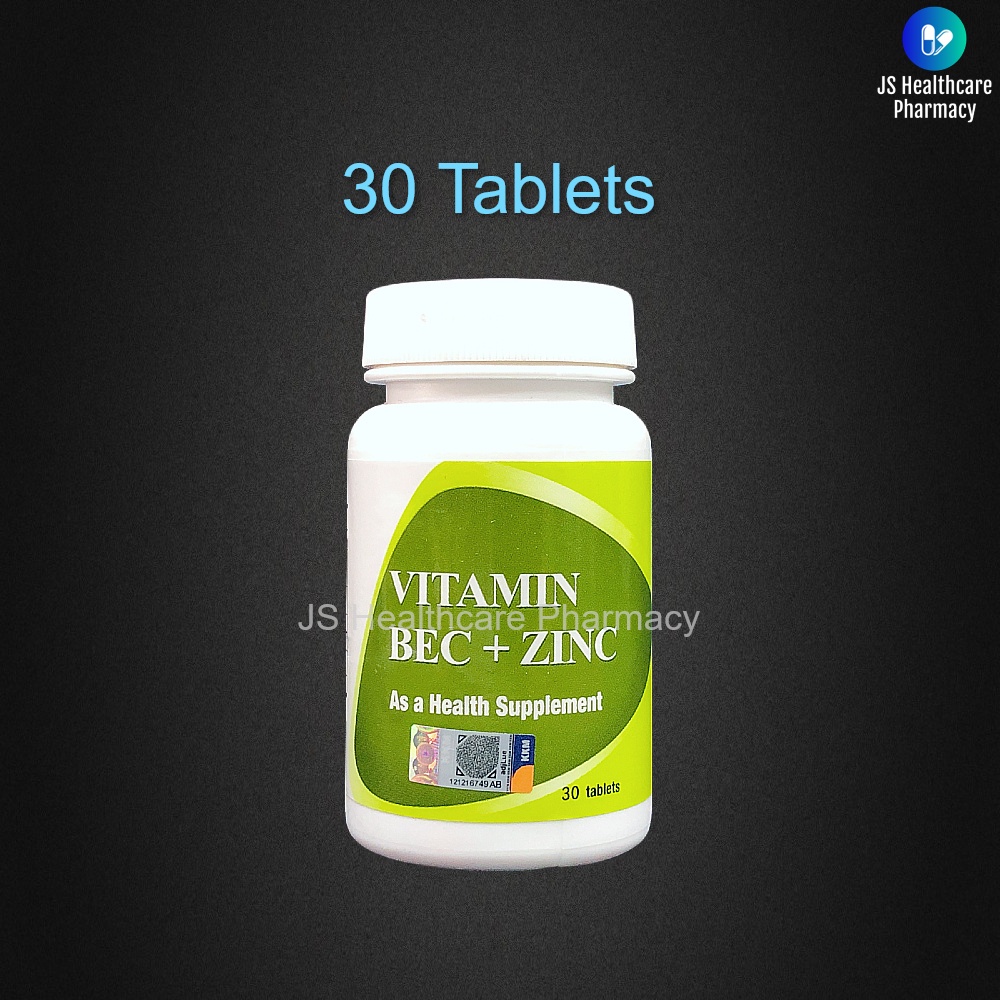 Pahang Pharmacy Vitamin BEC + Zinc Tablet - 30 tablets | Shopee Malaysia