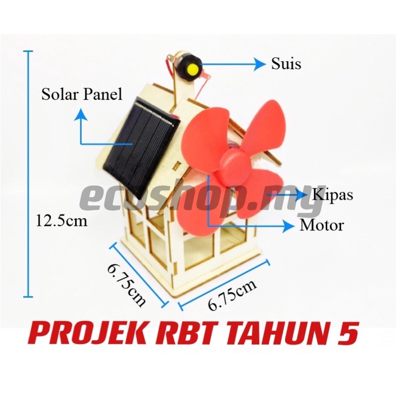 Projek RBT Tahun 5 - Kit Model Kipas Solar - kipas - solar - projek ...