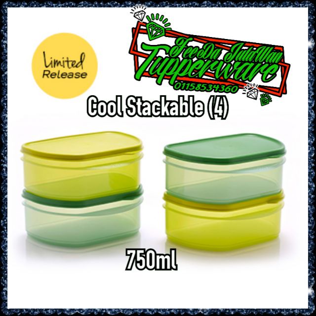 Tupperware Cool Stackable (4) | Shopee Malaysia