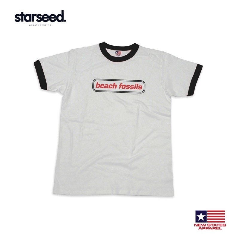 Beach FOSSILS - LOGO / RINGER T-SHIRT | Shopee Malaysia