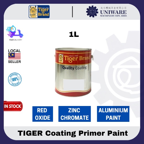 🔥100% ORIGINAL🔥 TIGER BRAND Quality Coating Primer Paint 1L - Red Oxide ...