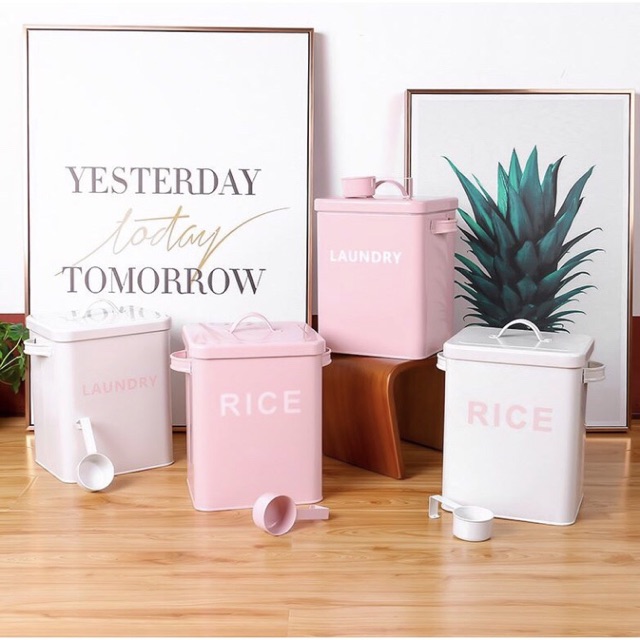 🇲🇾READY STOCK🇲🇾 BEKAS SIMPAN BERAS RICE STORAGE CANISTER LAUNDRY ...