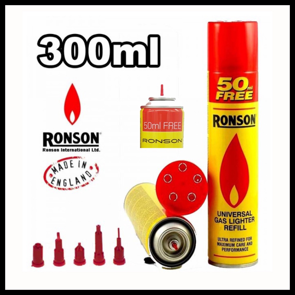 Ronson Neon Atlas Clipper Dunhill Gas Lighter Refill butane gas refill for lighter (Ship within ...
