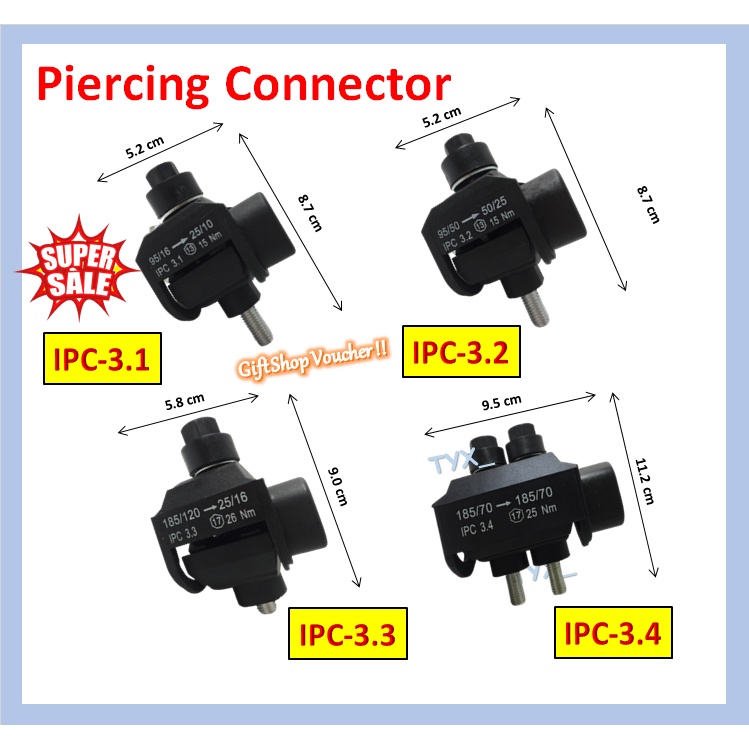 "Super Sale '' IPC Connector / Insulation Piercing Connector / ABC ...