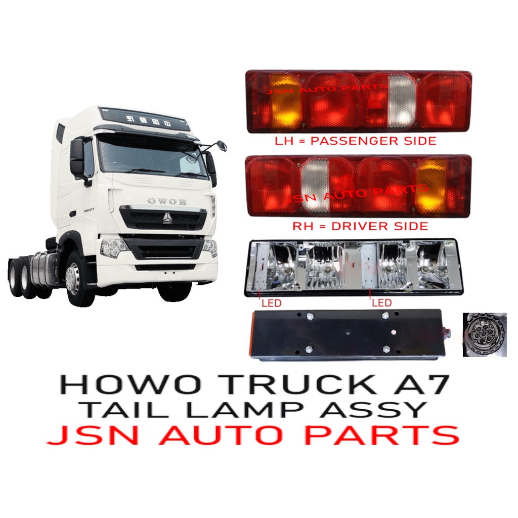 J101S30 TAIL LAMP HOWO TRUCK A7 | Shopee Malaysia
